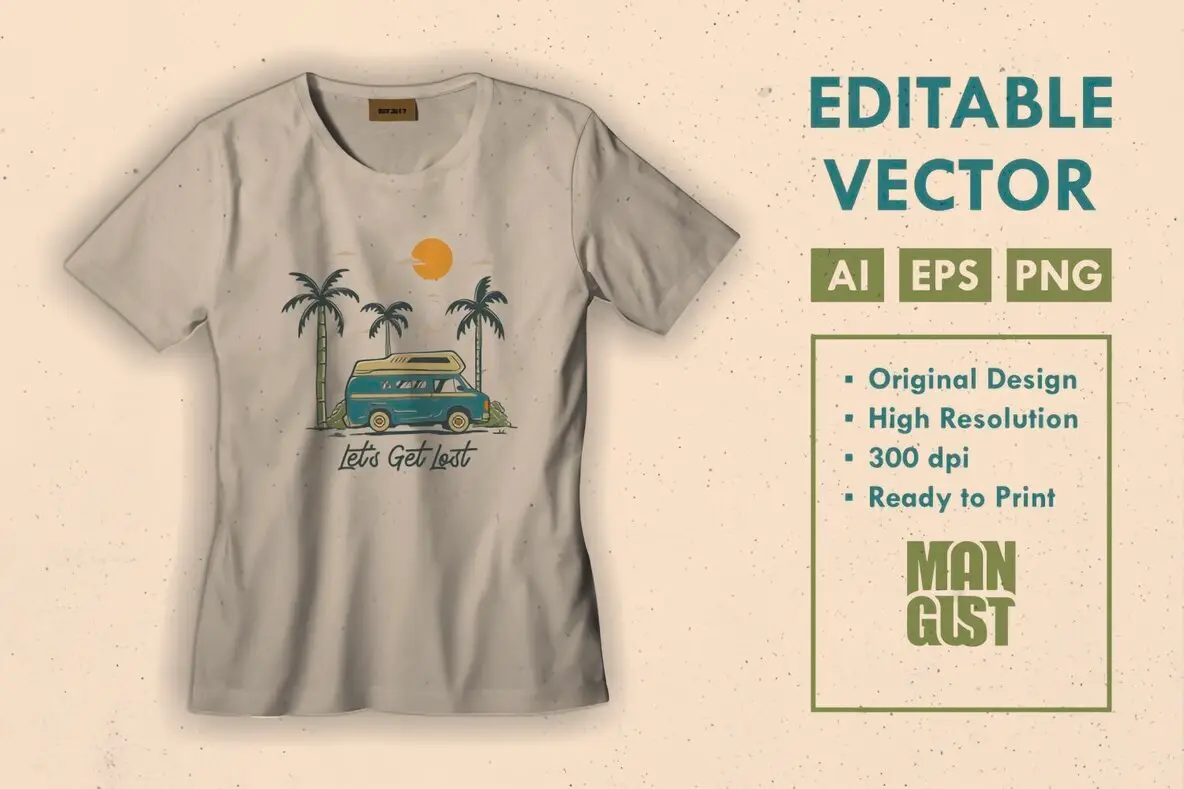 Lets Get Lost Van Adventure Graphics - YouWorkForThem