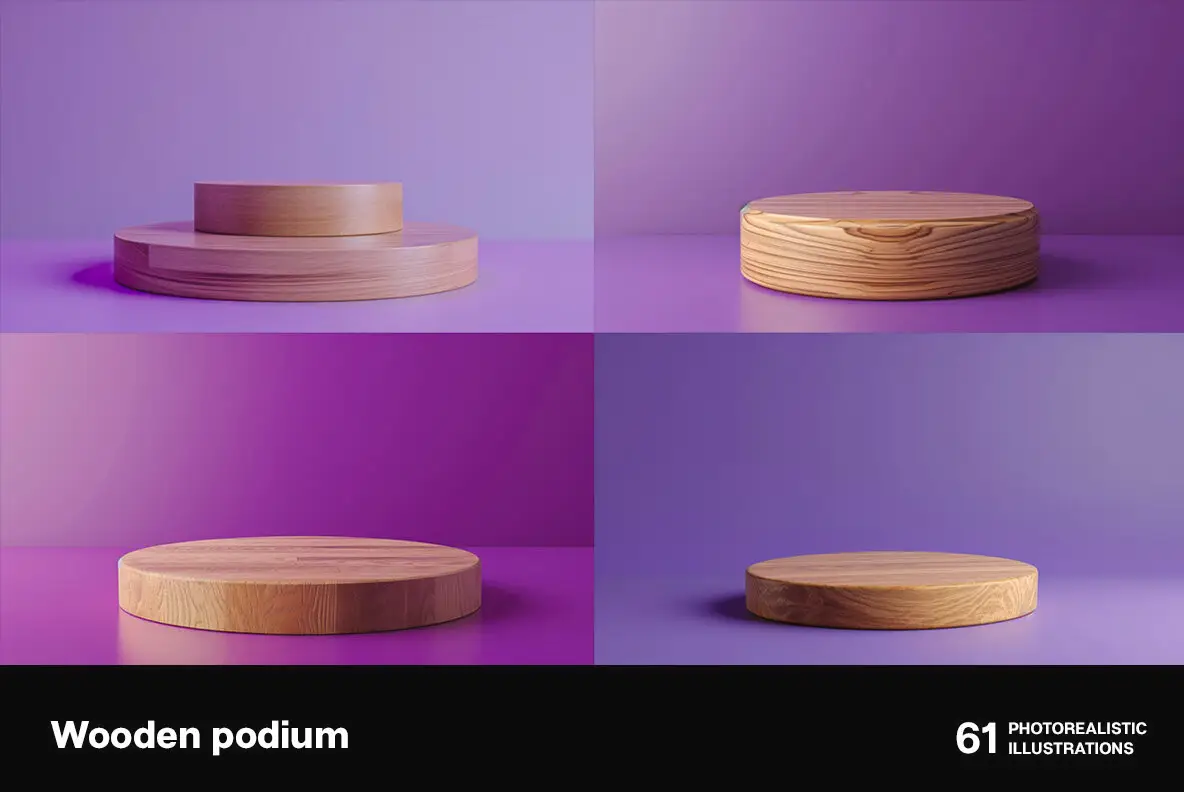 Wooden podiums Graphics - YouWorkForThem