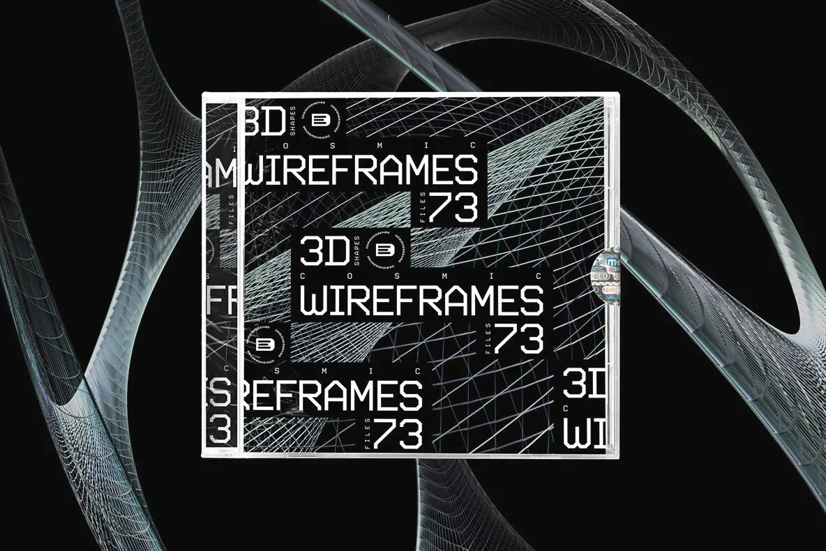 3D Chrome Wireframes 3D - YouWorkForThem