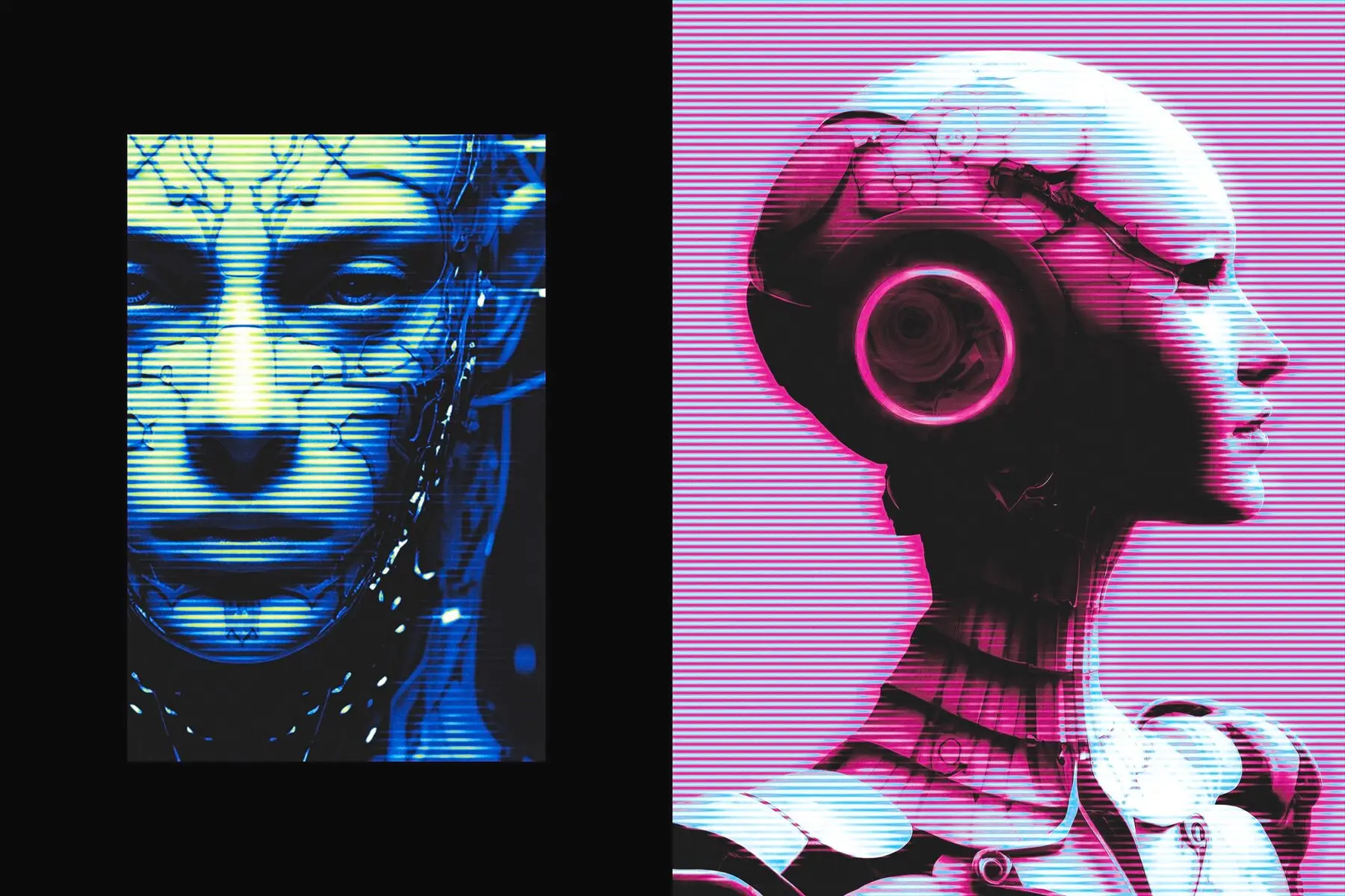 Screen Lines Photo Effect - YouWorkForThem