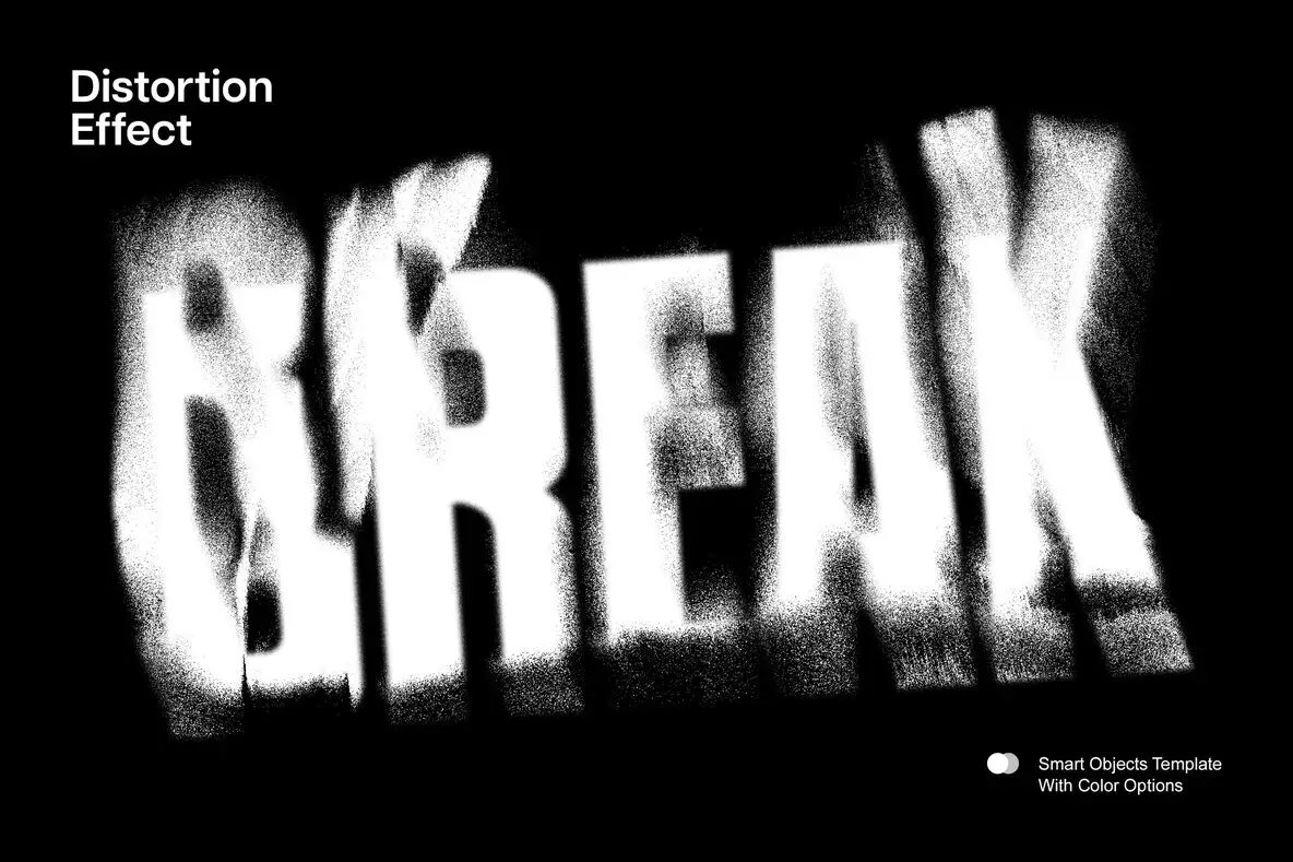 Distortion Mess Text Effect - YouWorkForThem