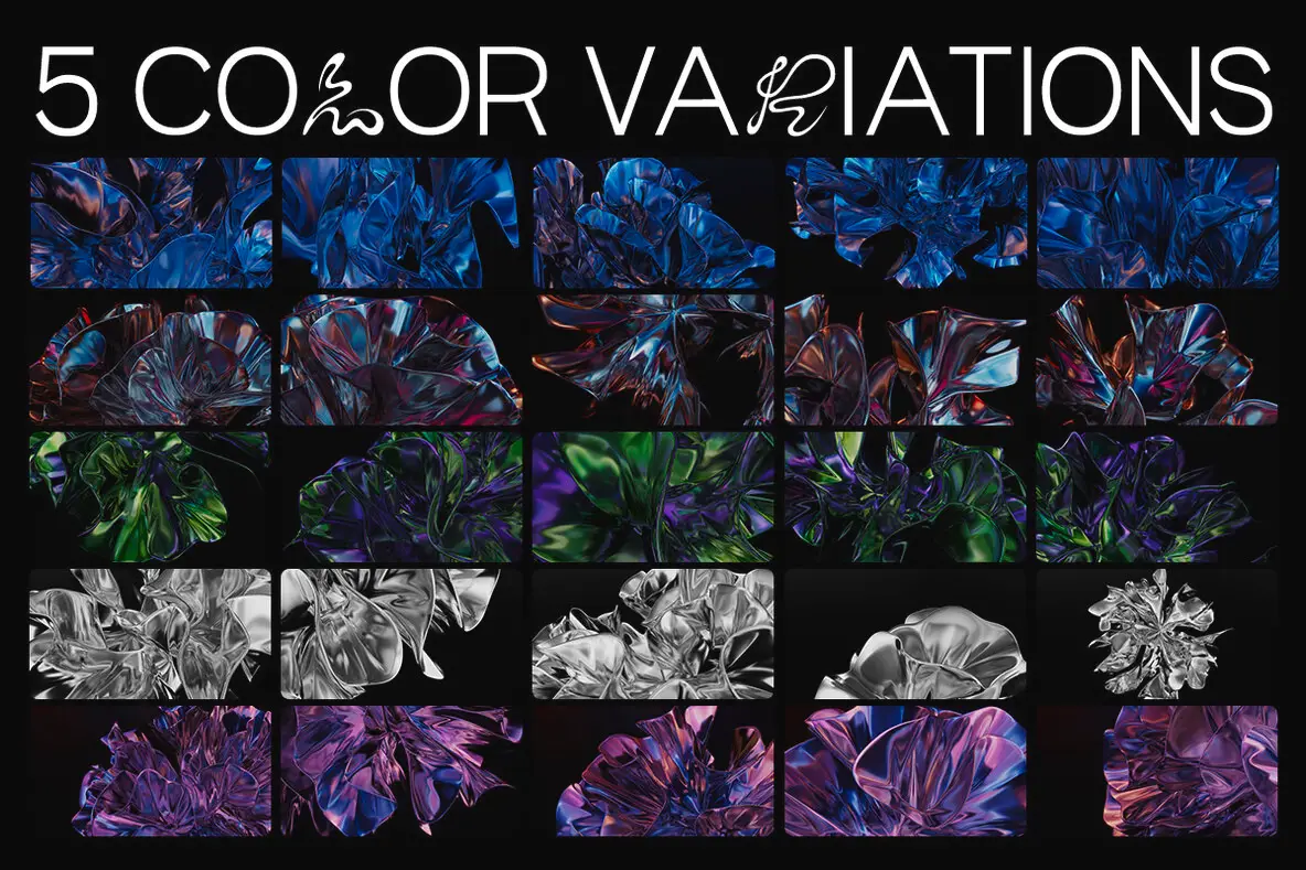 Abstract Bloom - 3D Textures Graphics - YouWorkForThem