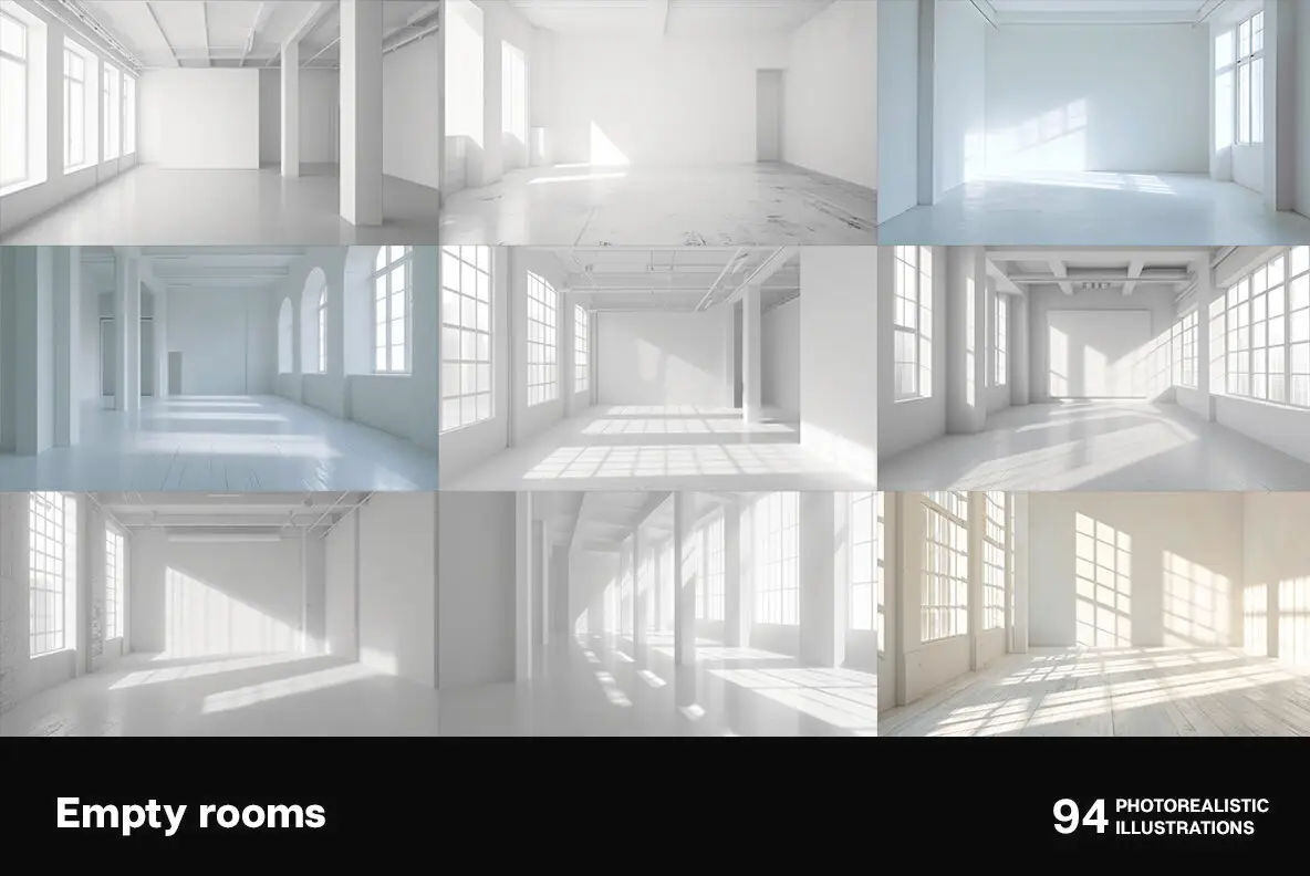 Empty rooms Graphics - YouWorkForThem