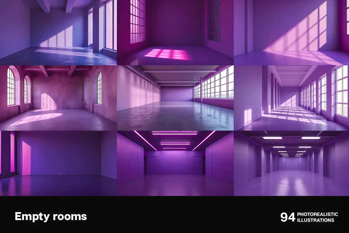 Empty rooms Graphics - YouWorkForThem