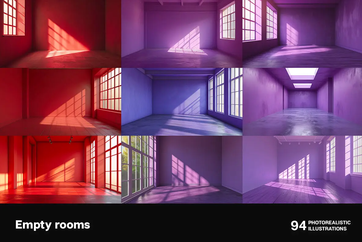 Empty rooms Graphics - YouWorkForThem