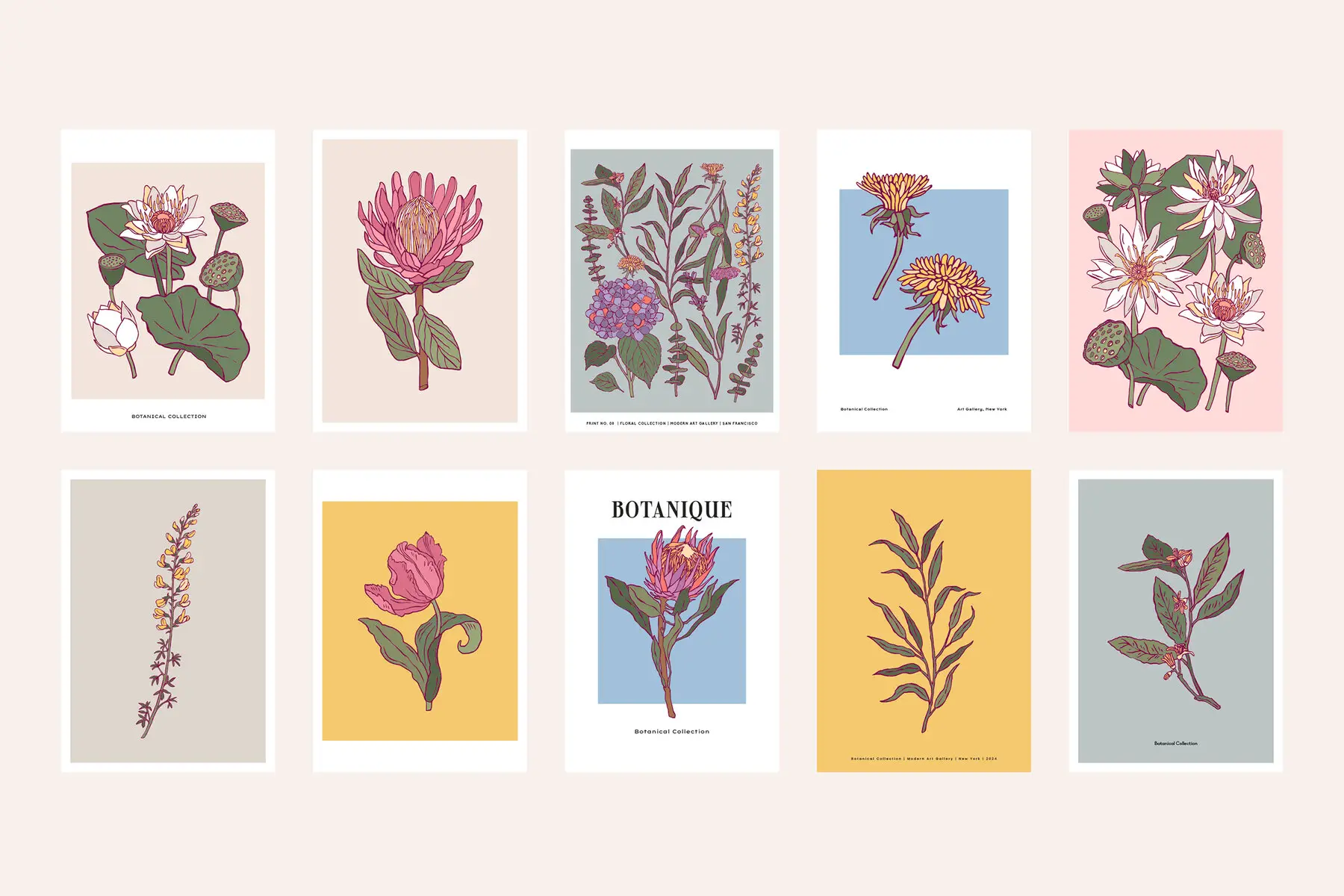 Flower Boom Prints Posters Graphics - YouWorkForThem