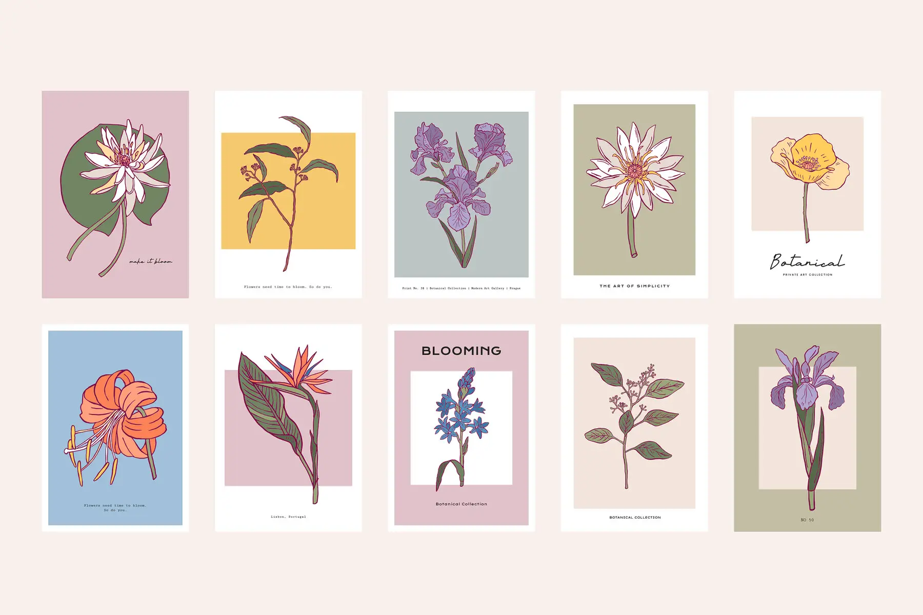 Flower Boom Prints Posters Graphics - YouWorkForThem