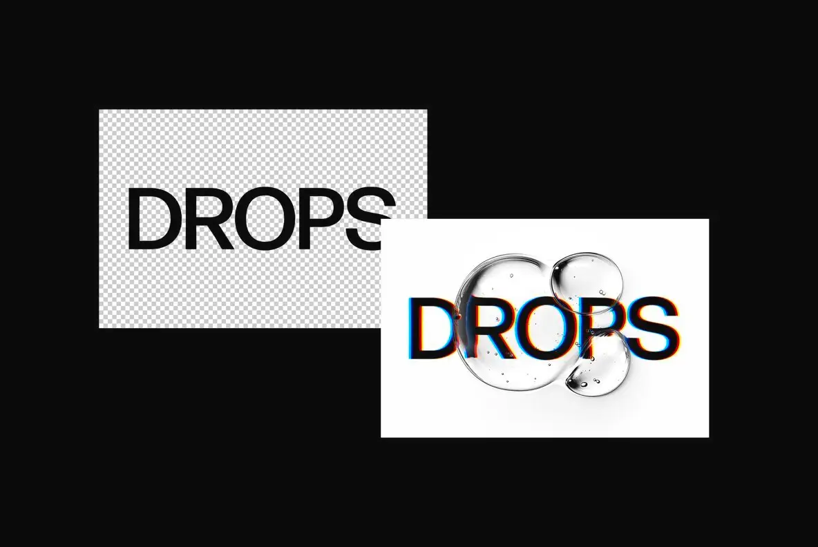 Water Drops Text Effects - YouWorkForThem