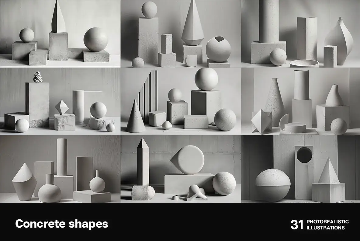 Concrete shapes Graphics - YouWorkForThem