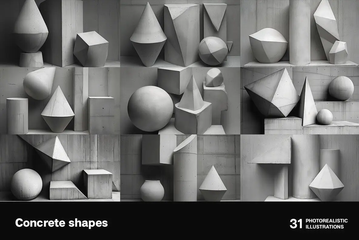 Concrete shapes Graphics - YouWorkForThem