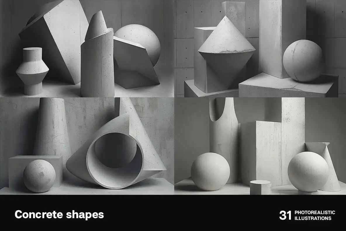 Concrete shapes Graphics - YouWorkForThem