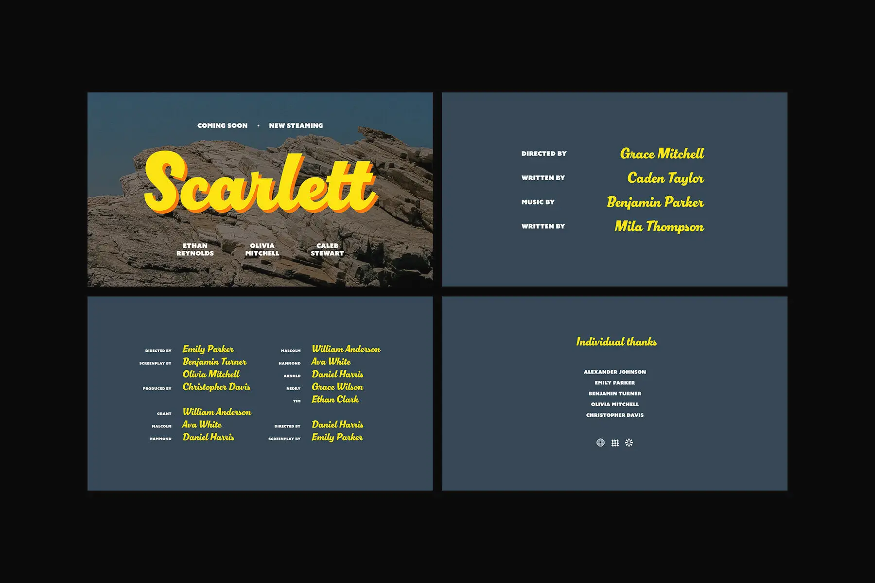 Movie Titles Collection Mockups - YouWorkForThem