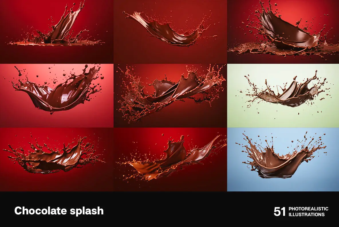 Chocolate splash Graphics - YouWorkForThem