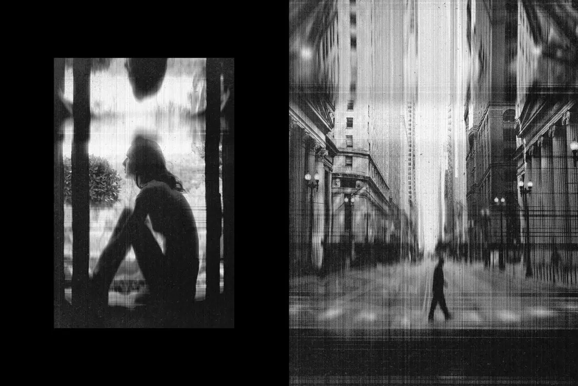 Distorted printer effect - YouWorkForThem