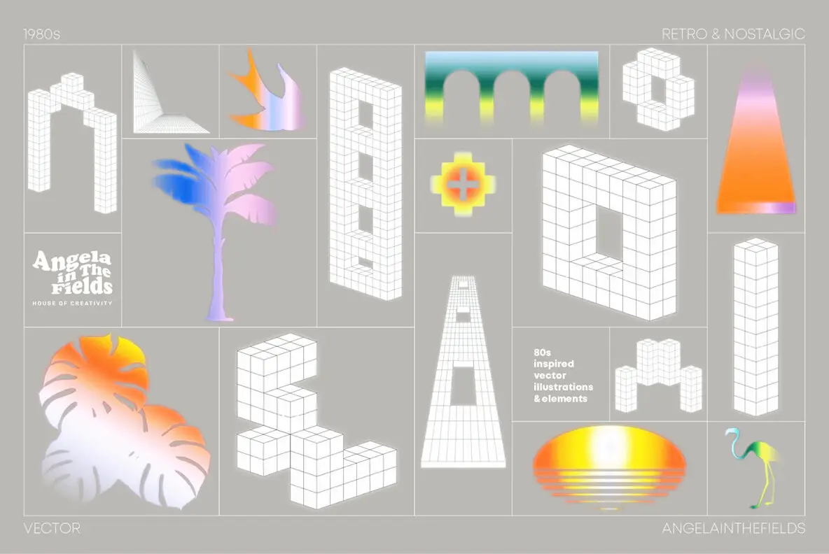 Meta Horizons Vector Elements Graphics - YouWorkForThem