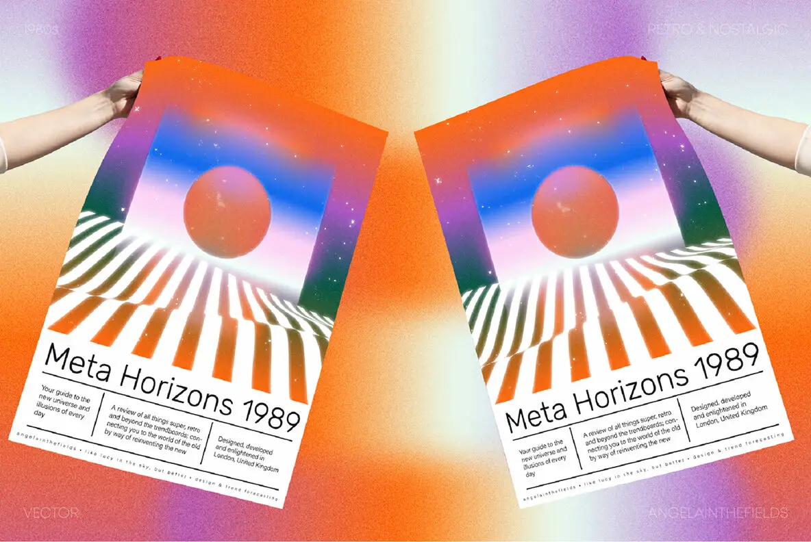 Meta Horizons Vector Elements Graphics - YouWorkForThem