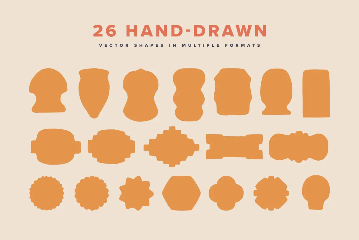 Hand-Drawn Vector Shapes Pack Graphics - YouWorkForThem