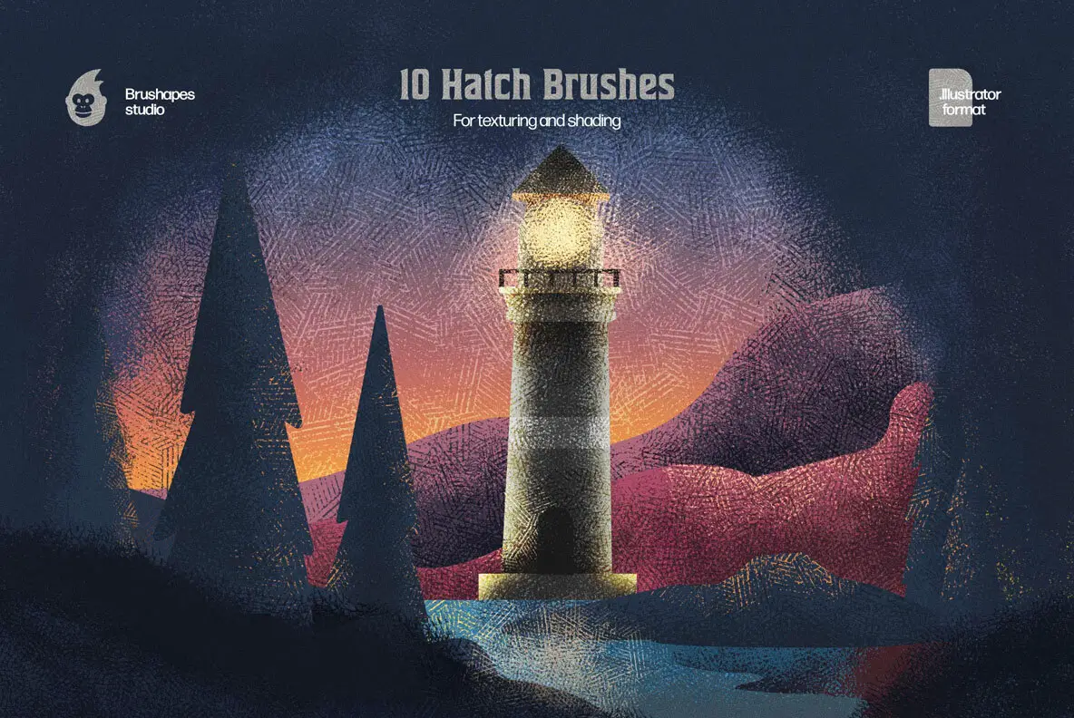 Hatch Master Brushes for Illustrator - YouWorkForThem