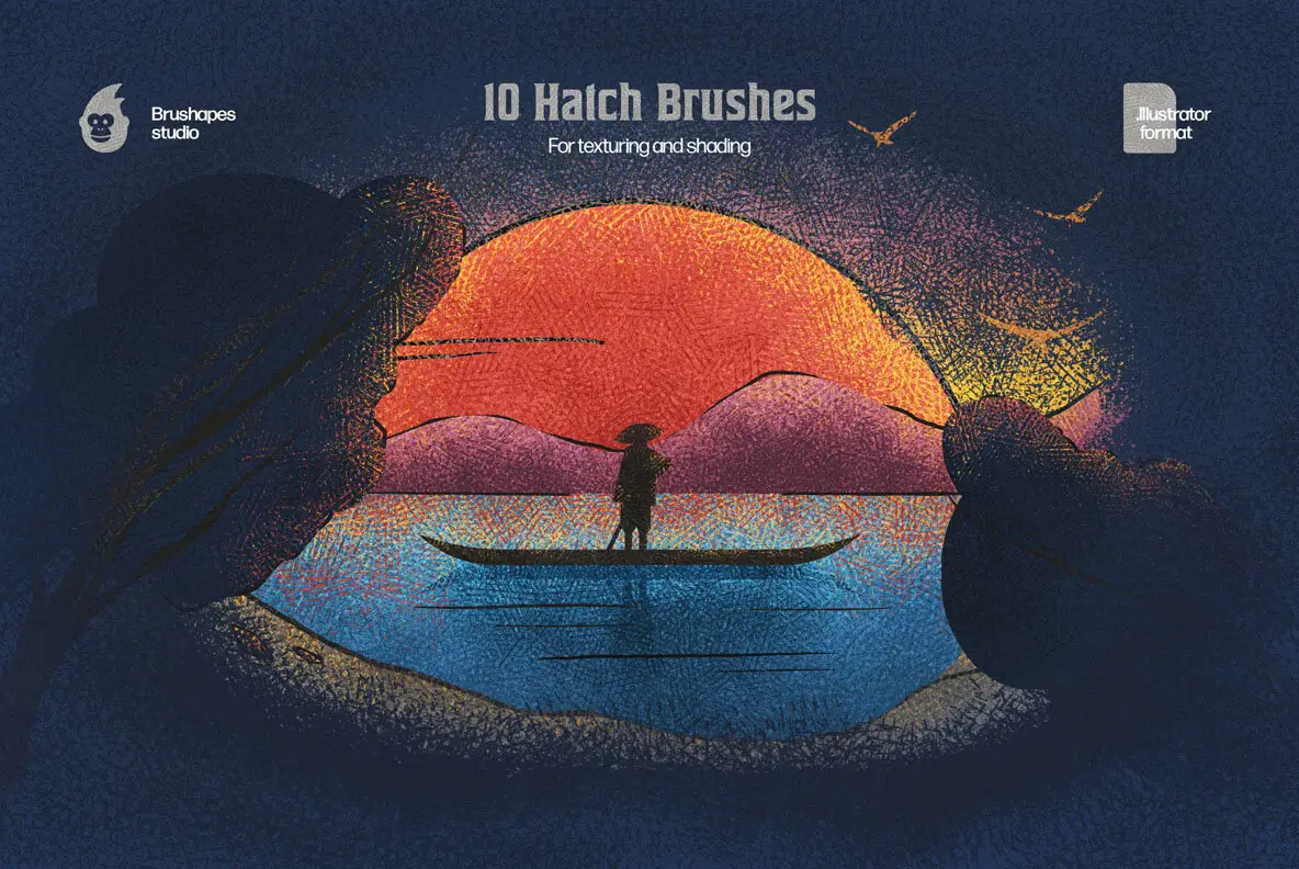 Hatch Master Brushes for Illustrator - YouWorkForThem