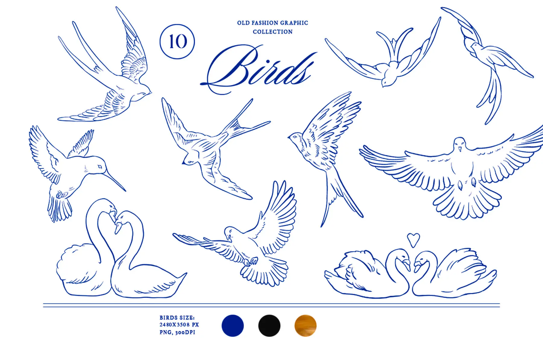 Barbara Vintage Line Art Set Graphics - YouWorkForThem