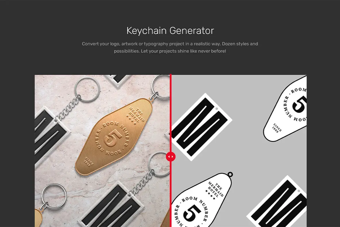 Keychain Mockups Generator Mockups - YouWorkForThem