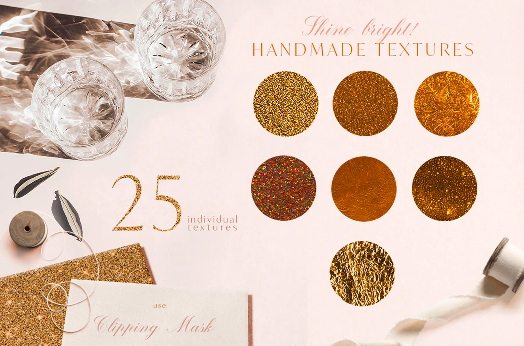 25 Gold Foil Glitter Luxury Textures Vol.1 Graphics - YouWorkForThem
