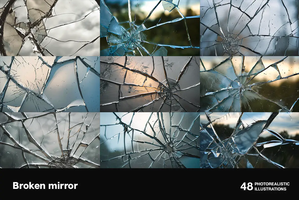 Broken mirrors Graphics - YouWorkForThem