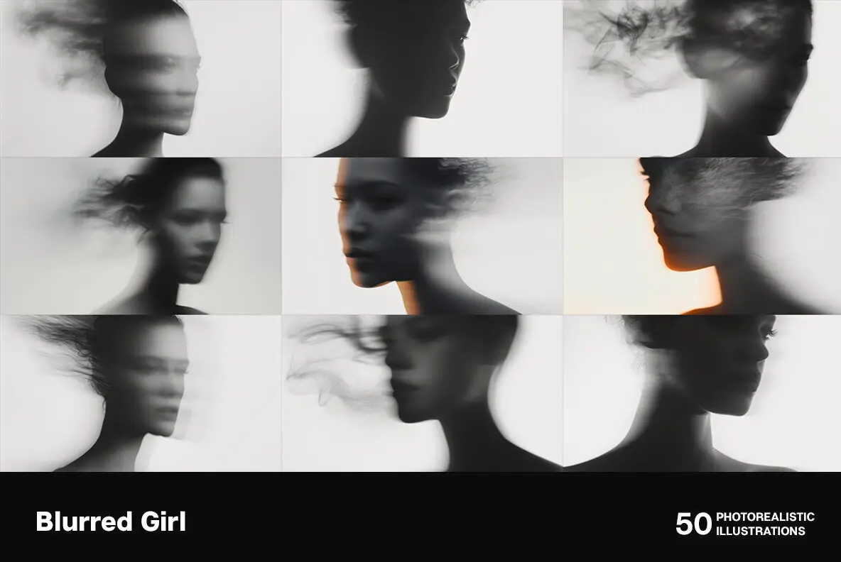 Blurred girl Graphics - YouWorkForThem