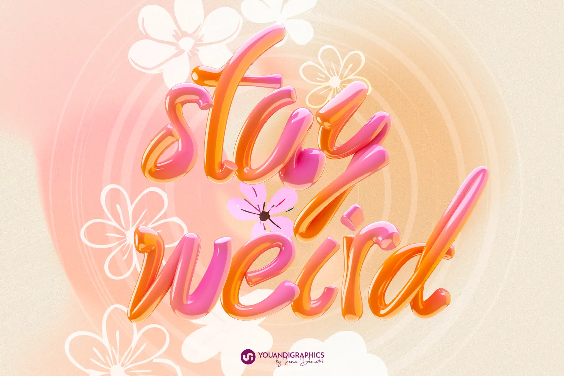 Candy Land 3D Letters and Font Graphics - YouWorkForThem