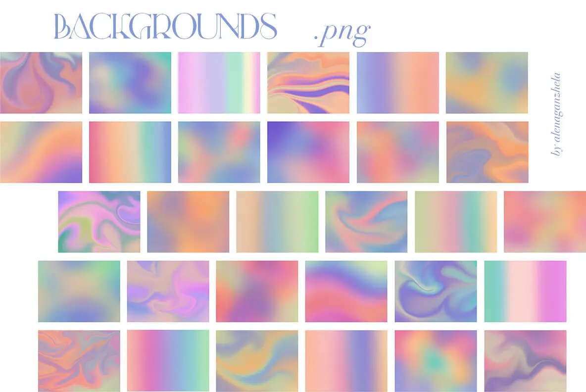 AURA GRADIENT - Shapes Textures Graphics - YouWorkForThem