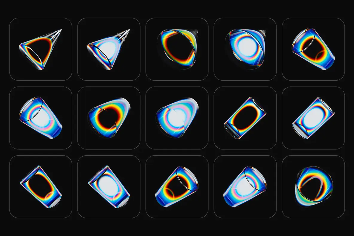 Prism Glass 3D Shapes 3D - YouWorkForThem