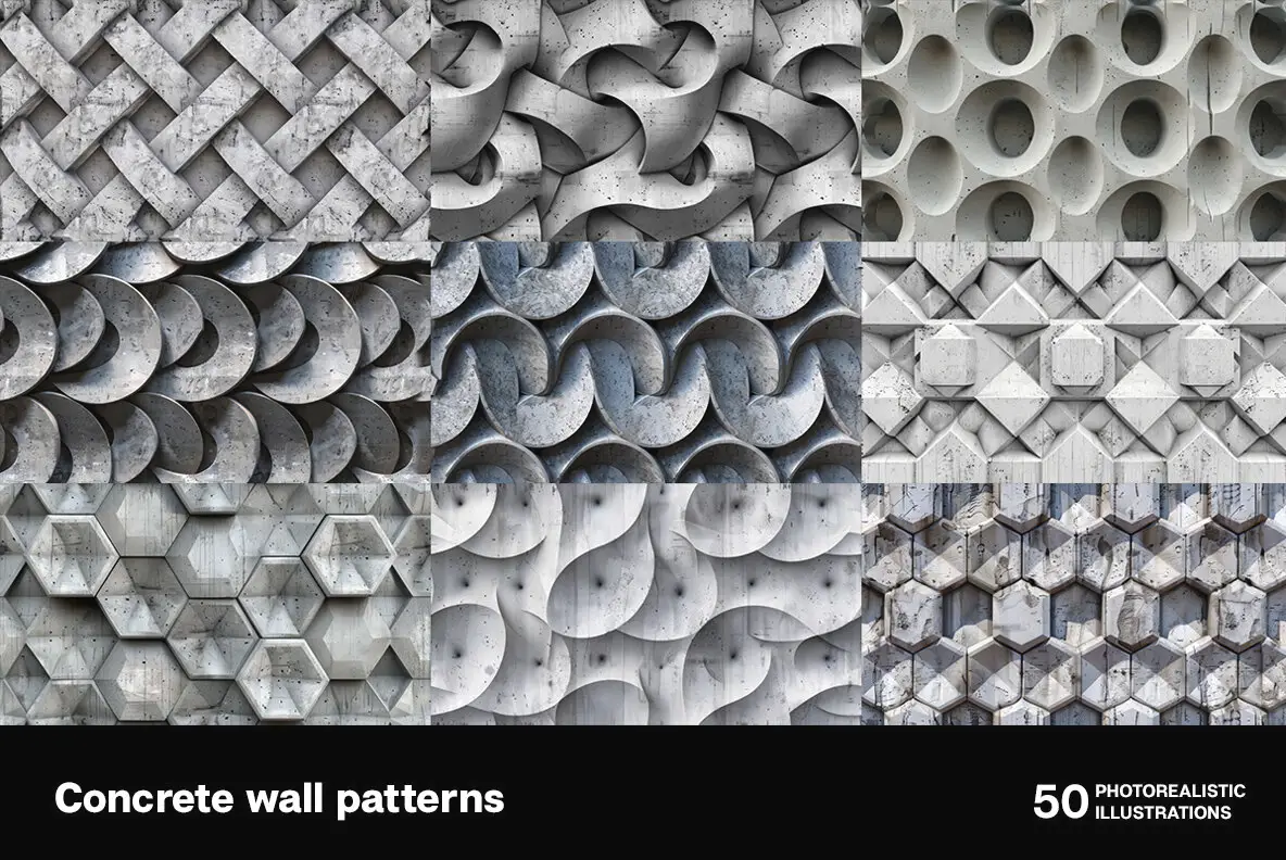 Concrete wall patterns Graphics - YouWorkForThem