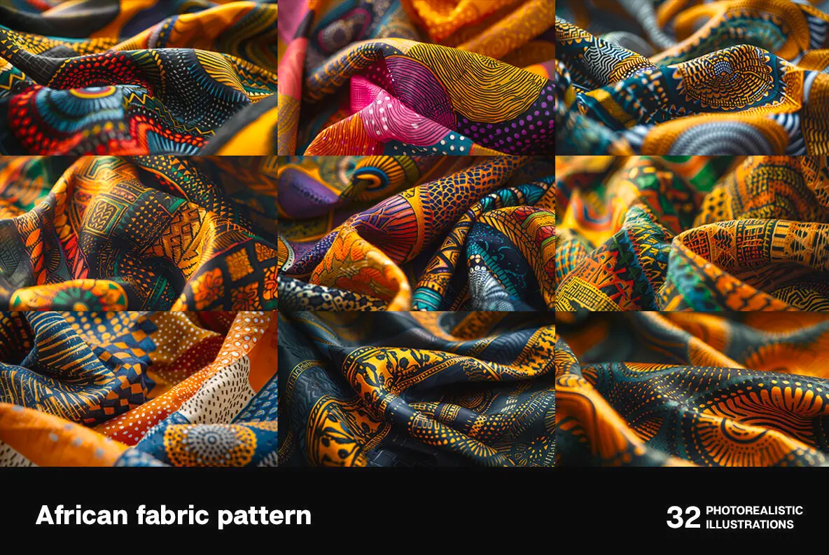 African fabric patterns Graphics - YouWorkForThem