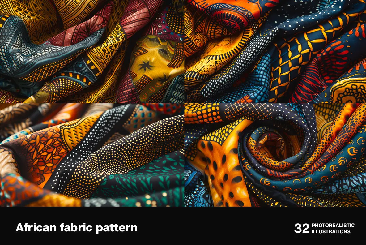 African fabric patterns Graphics - YouWorkForThem