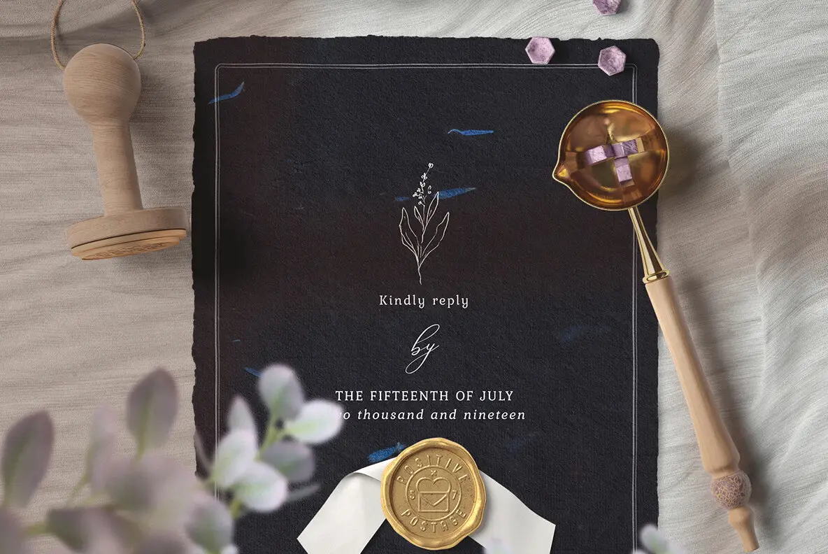 10 Floral Black Rice Paper Textures Graphics - YouWorkForThem