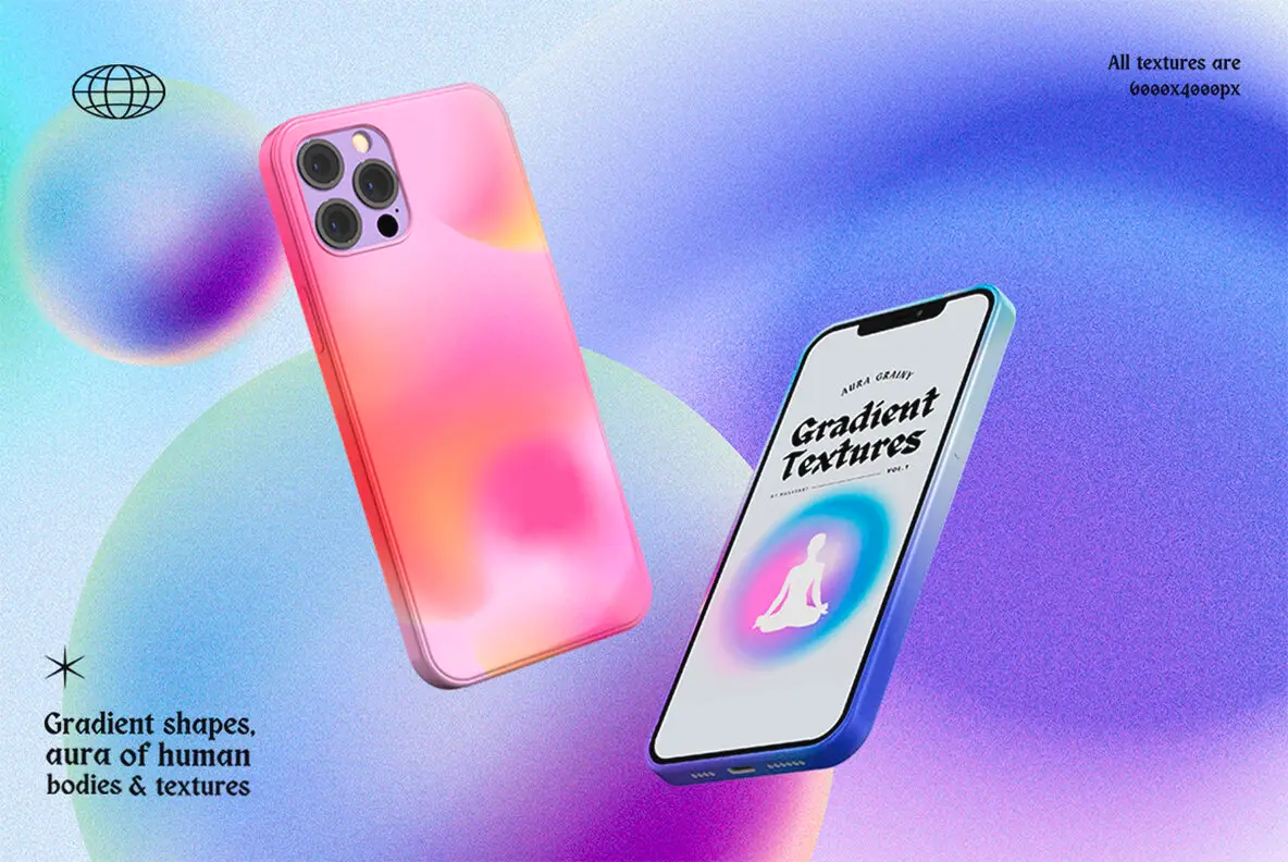 Aura Gradient Grainy Textures Gradients - YouWorkForThem