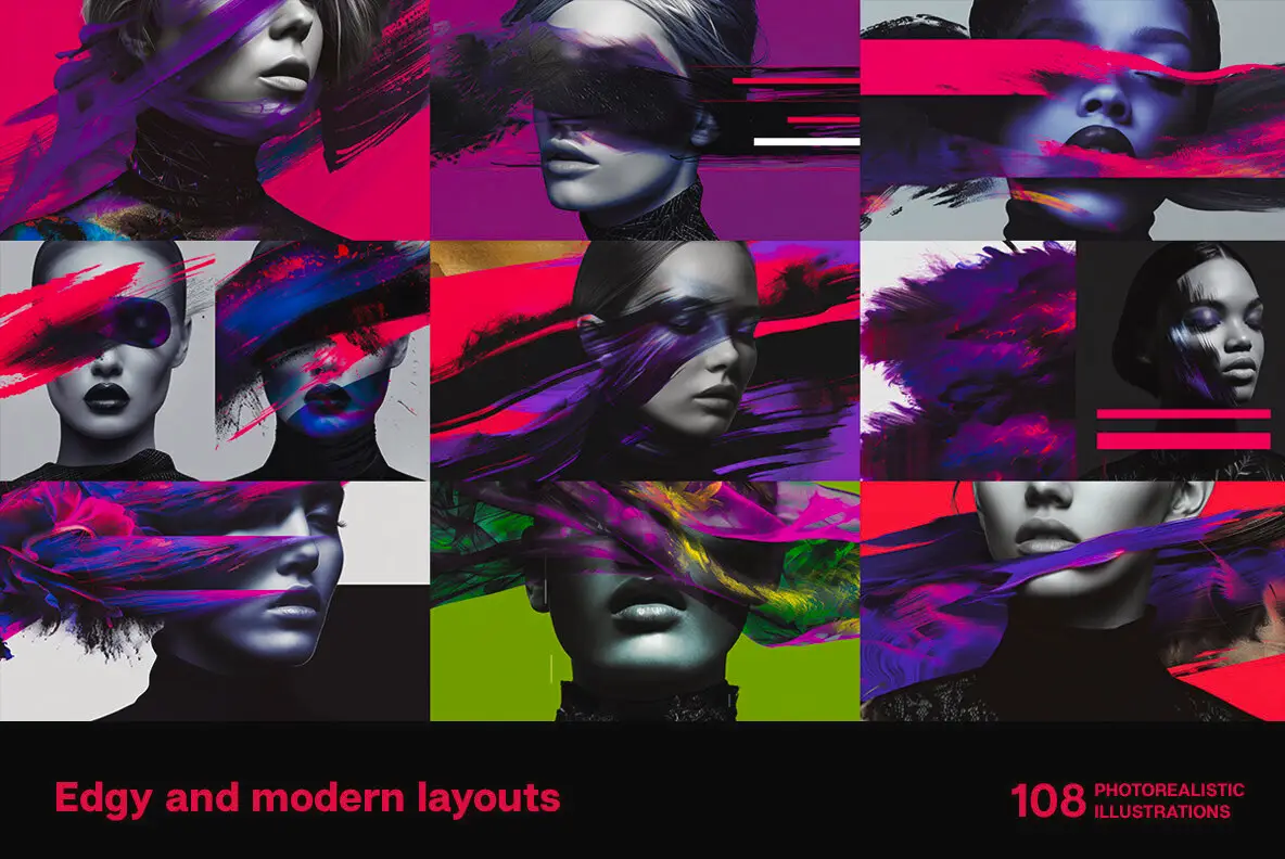 Edgy and modern layouts Graphics - YouWorkForThem