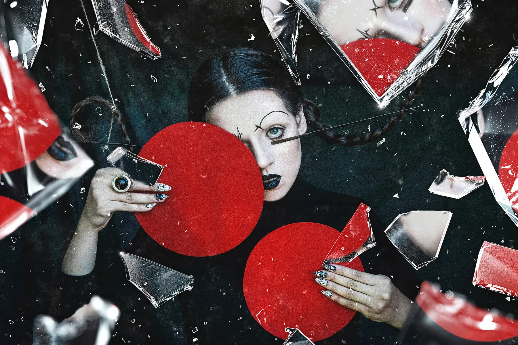 Broken Glass Fragments Photo Effect - YouWorkForThem