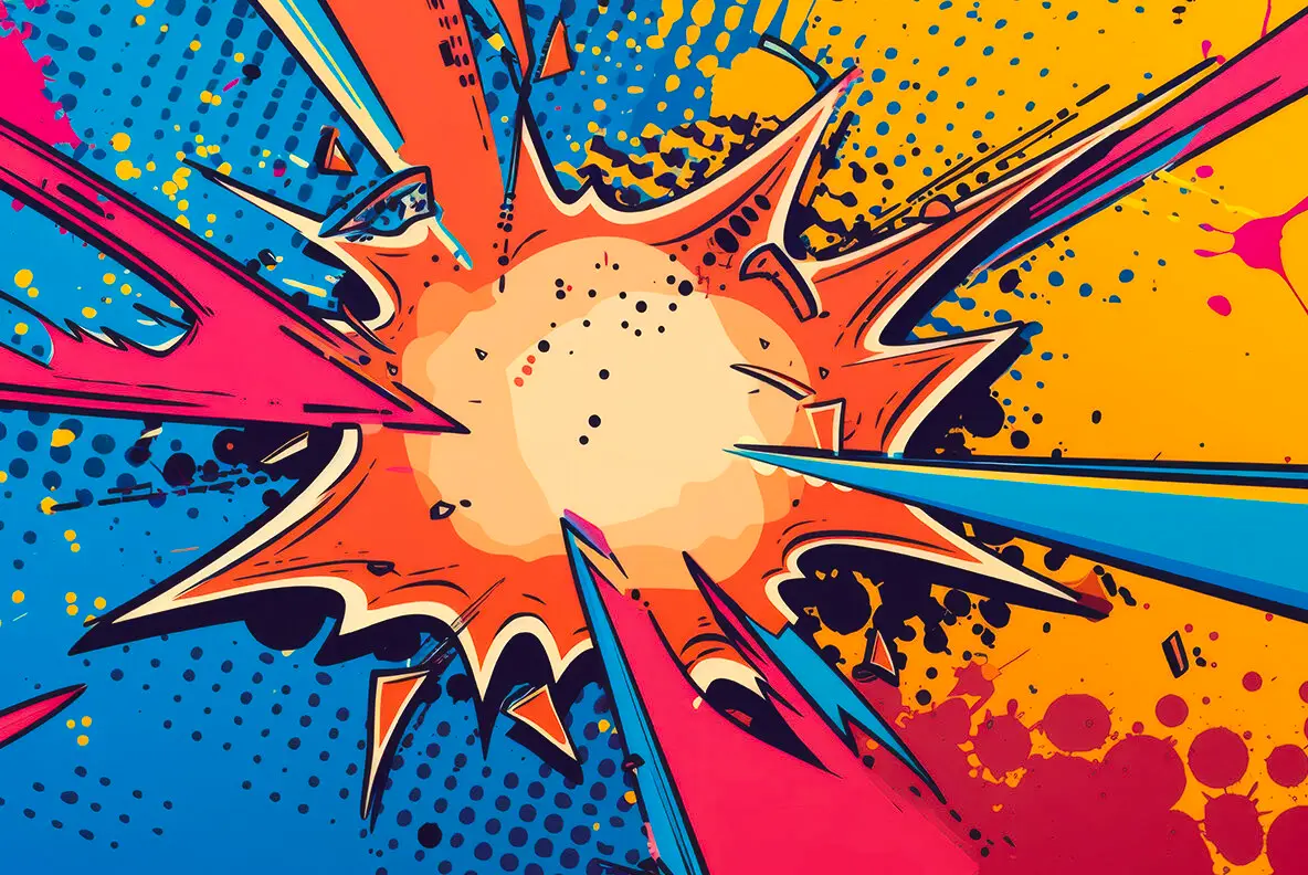 Comic Boom Explosions Graphics - YouWorkForThem