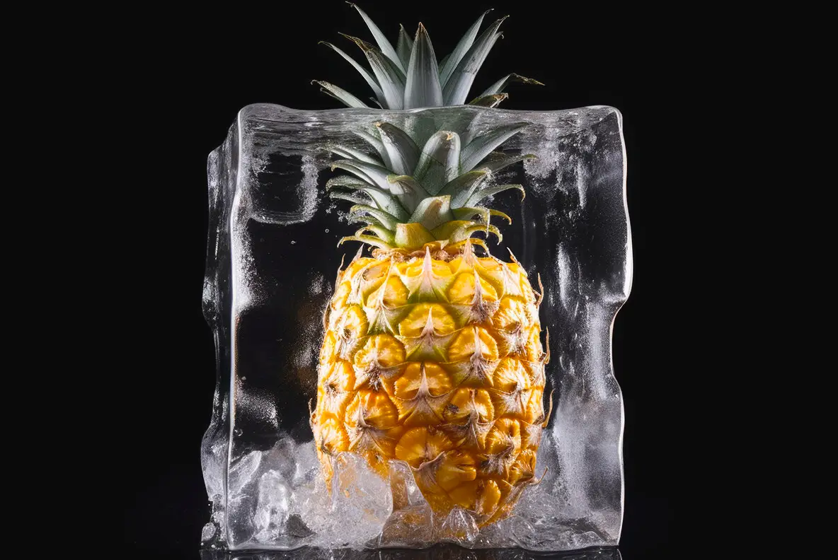 Fruits and berries in ice Graphics - YouWorkForThem