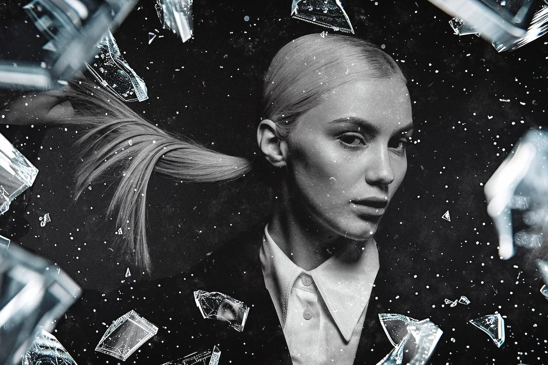 Glass Fragments Photo Effect - YouWorkForThem
