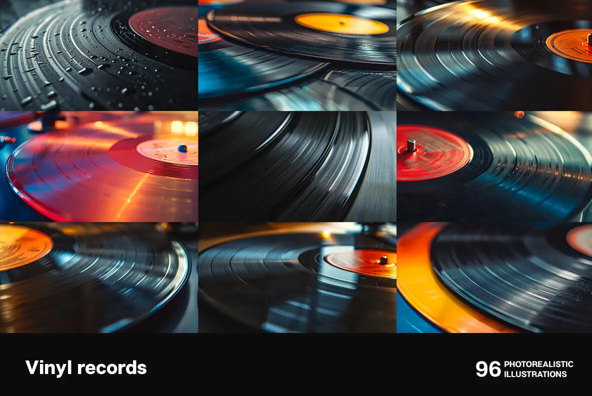 Vinyl Records Objects - YouWorkForThem