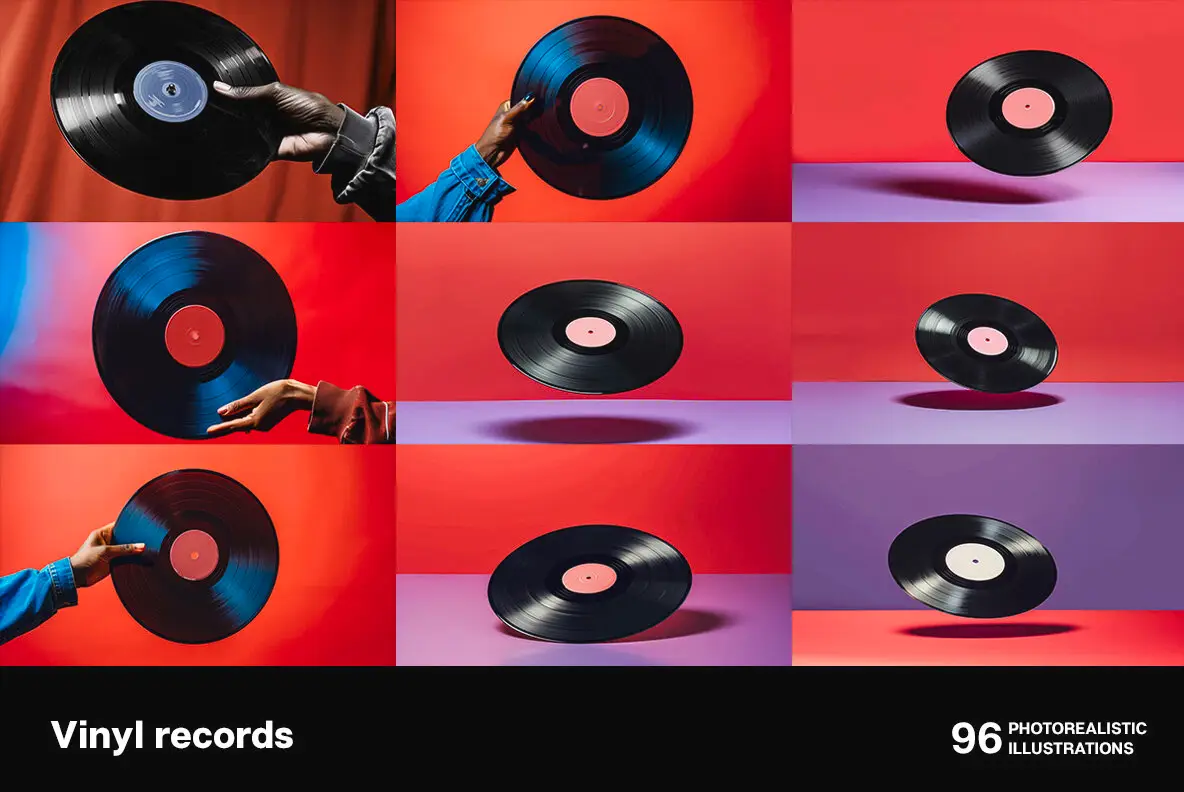 Vinyl Records Graphics - YouWorkForThem