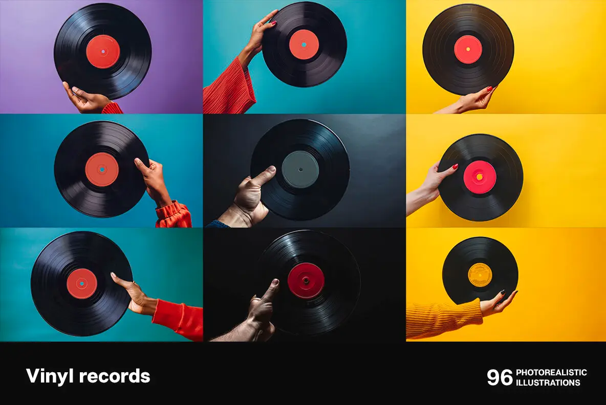 Vinyl Records Graphics - YouWorkForThem