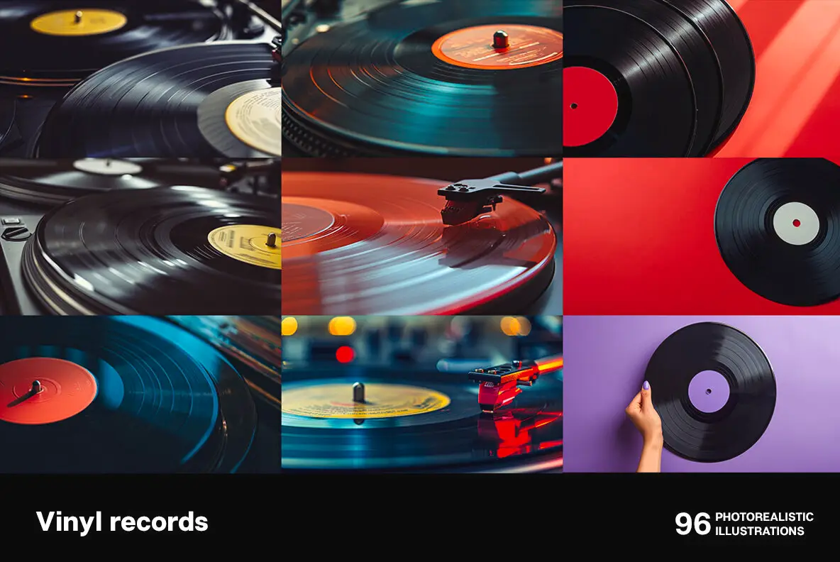 Vinyl Records Graphics - YouWorkForThem