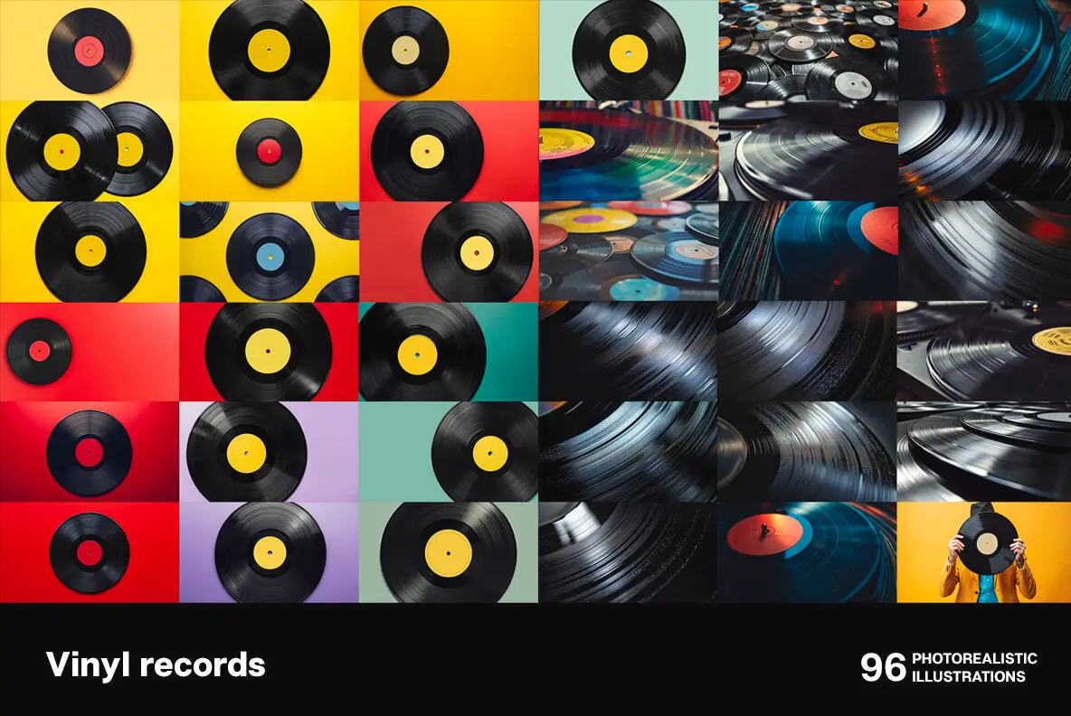 Vinyl Records Graphics - YouWorkForThem