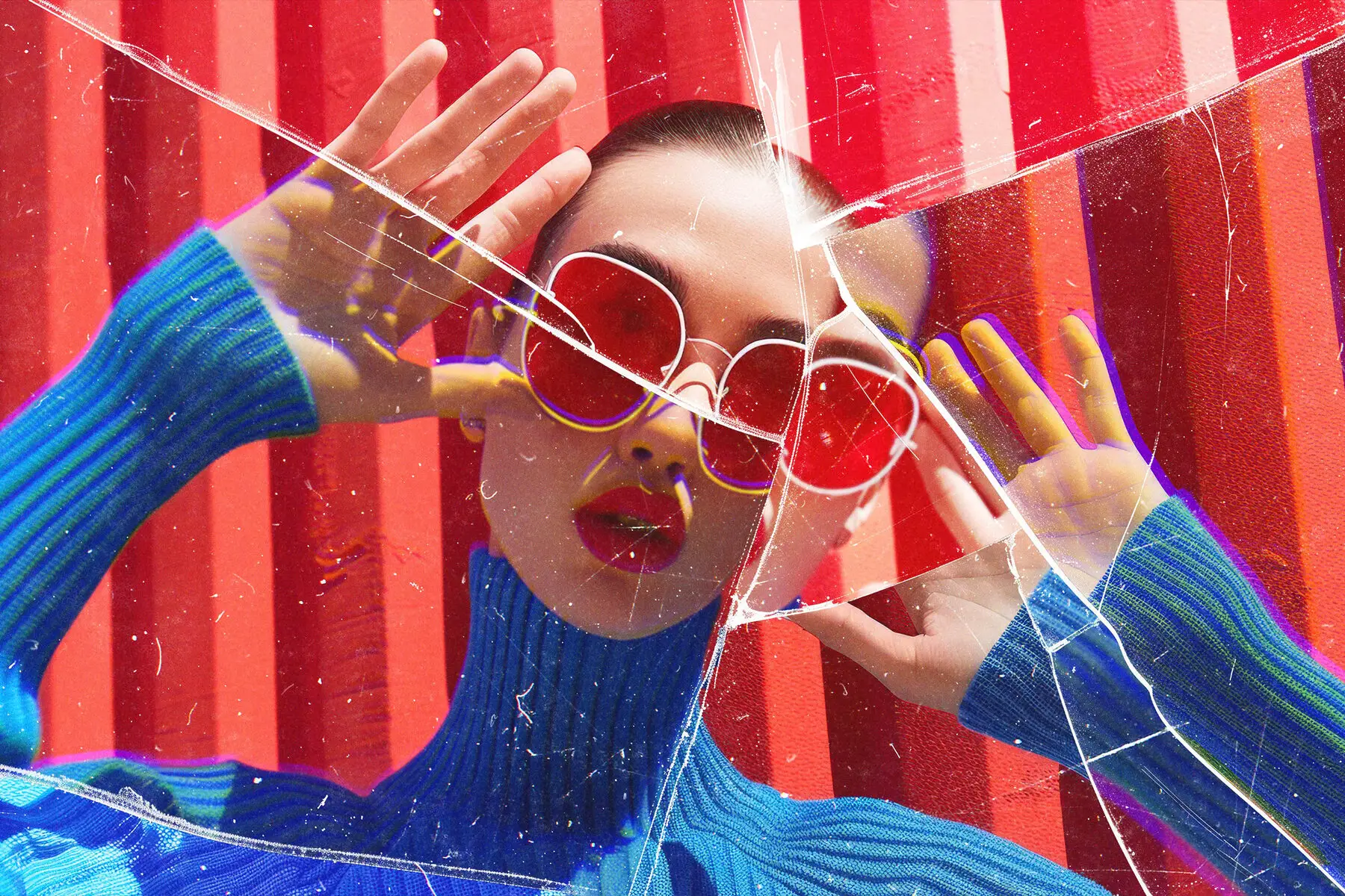 Glass Distortion Photo Effect - YouWorkForThem