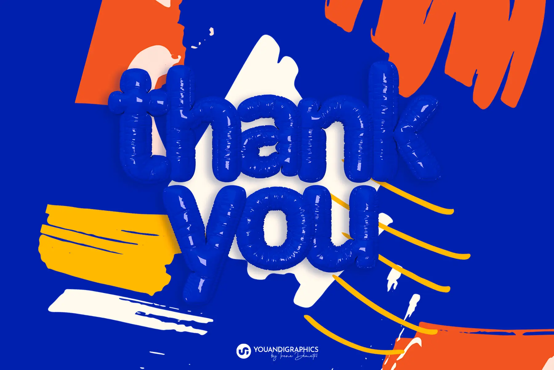 Cobalt Burst 3D Letters Font Graphics - YouWorkForThem