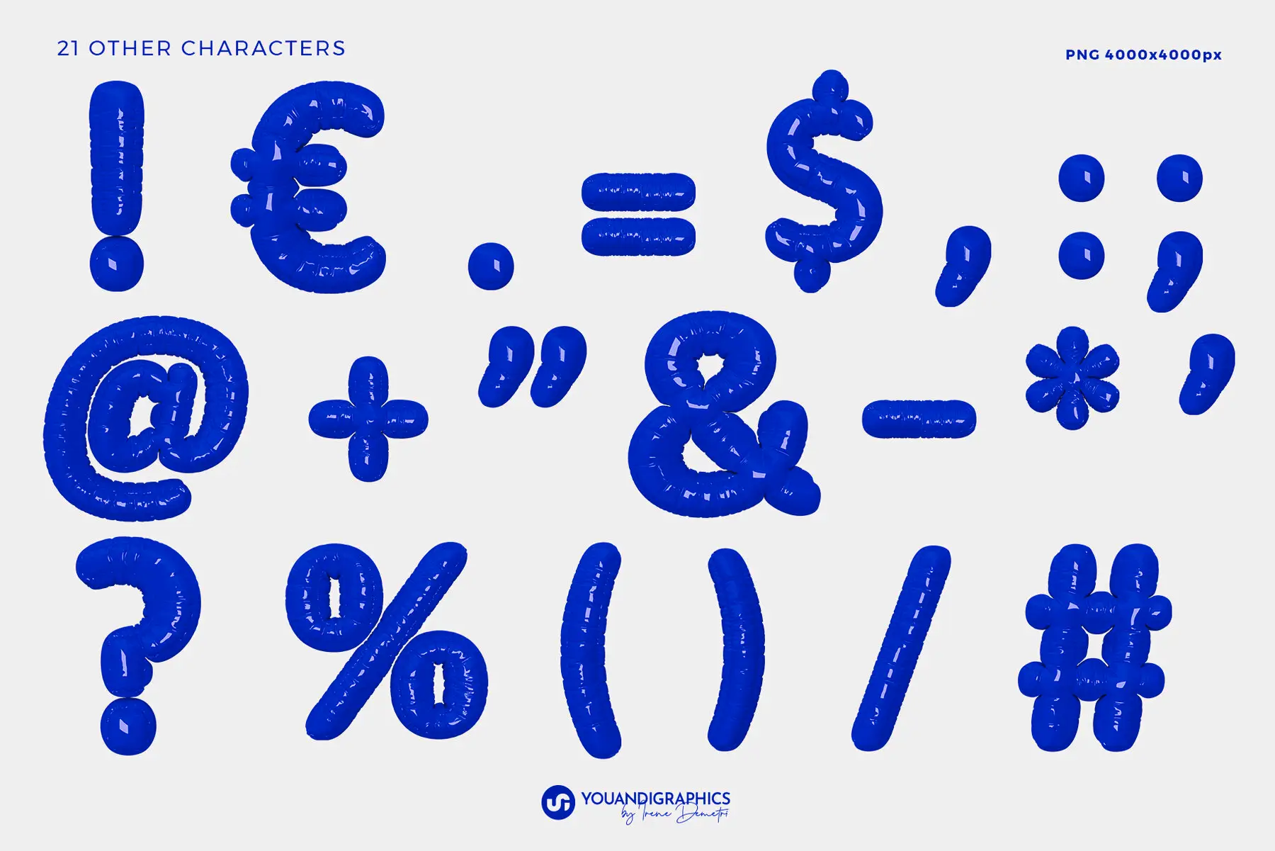 Cobalt Burst 3D Letters Font Graphics - YouWorkForThem