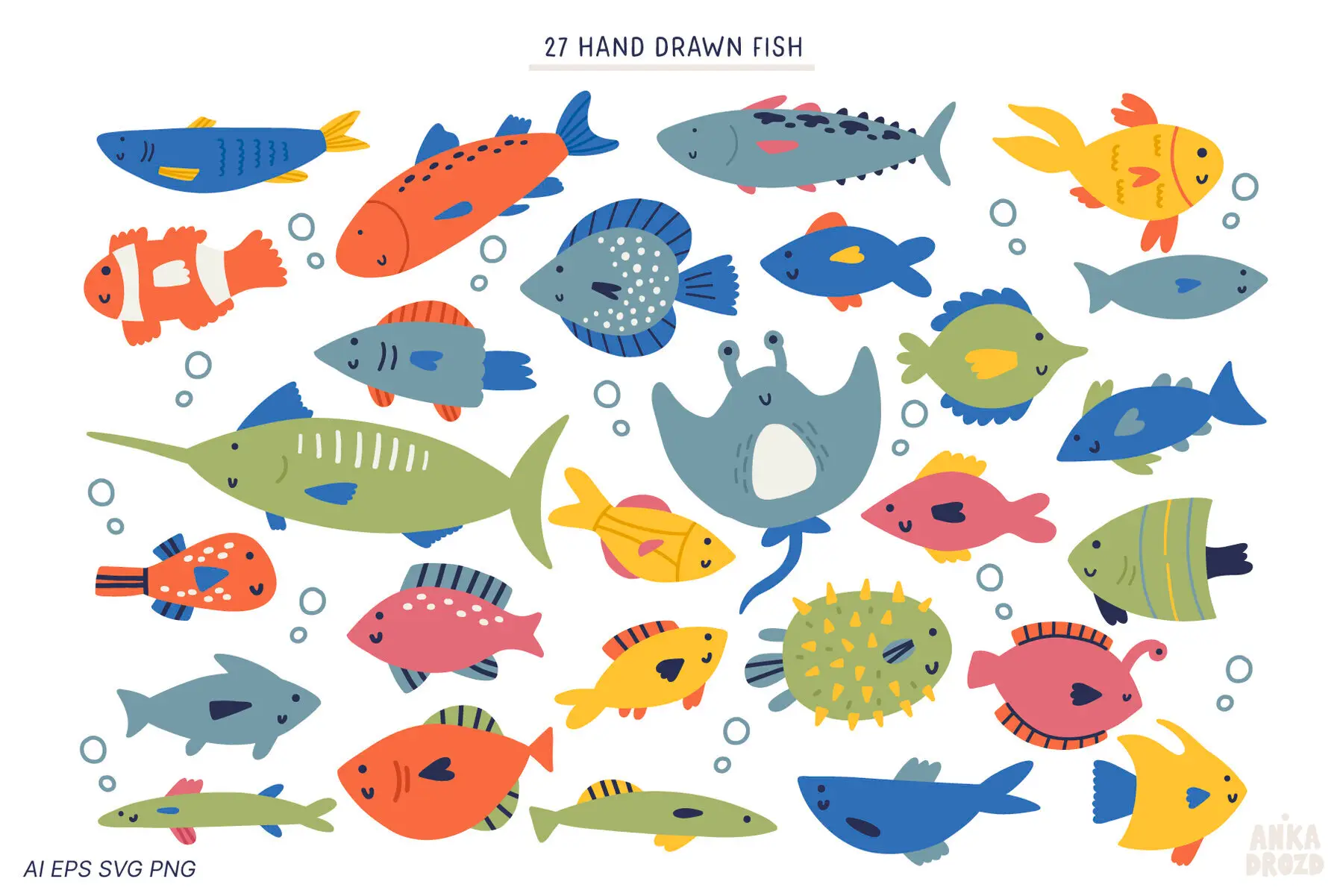 Aquatic Life Graphics - YouWorkForThem